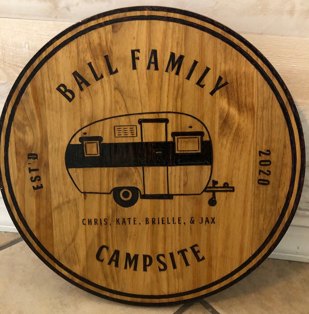 Camping Sign Any Logo or Design Custom Wood Sign Personalized Signs ...