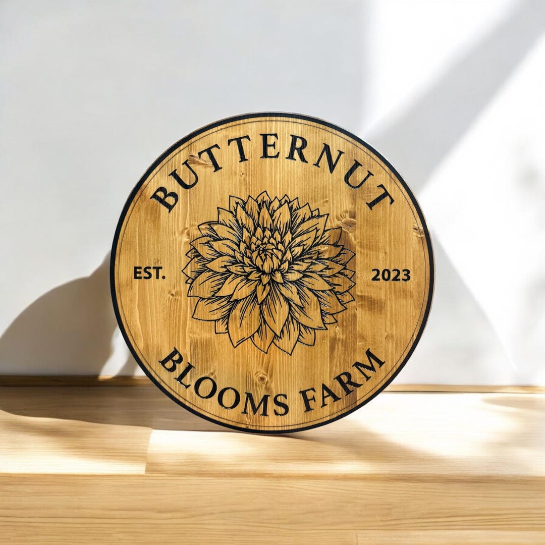 Custom Wood Burned Logo Sign: Personalized Barrel Sign - Etsy