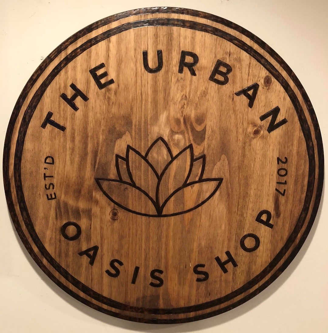 LASER ENGRAVED SIGNS | Any Logo or Design | Custom Burned Wood Sign ...