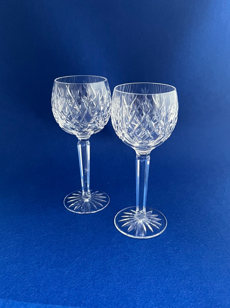 Pair of Waterford Crystal Donegal Hock Wine Glasses - Etsy