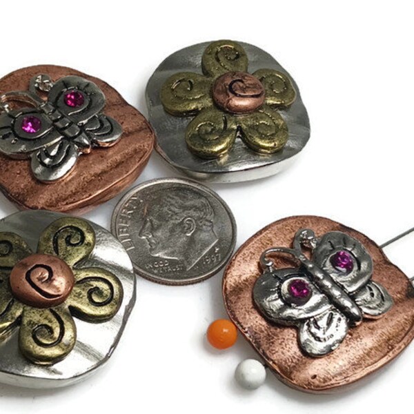 Two Hole Slider Beads - Etsy