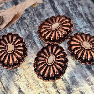2 Hole Slider Beads (4 Pc) Western Style Beads Western Beads Copper ...
