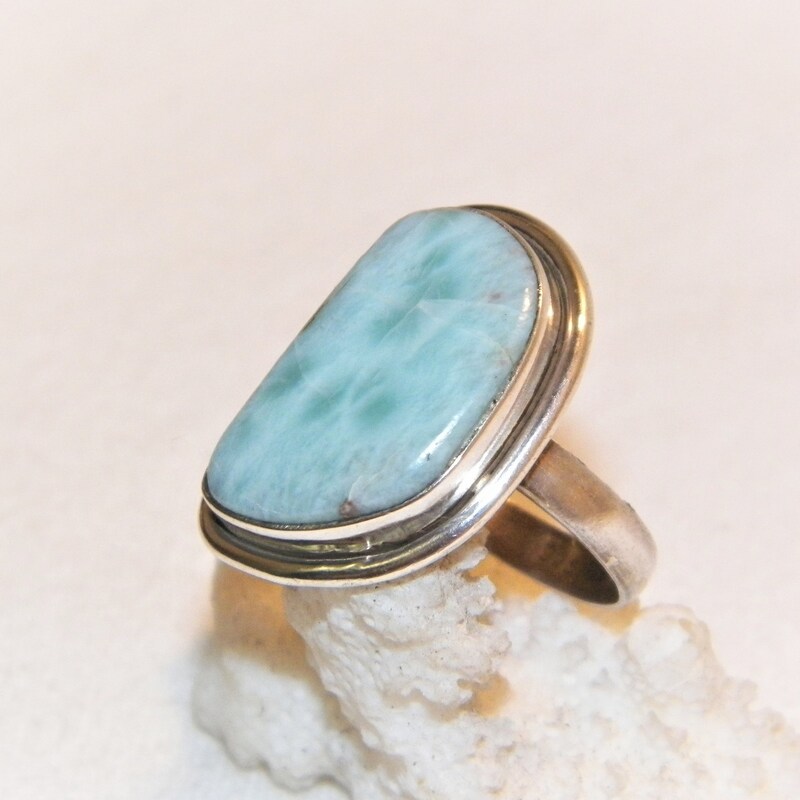 Larimar Ring - Etsy