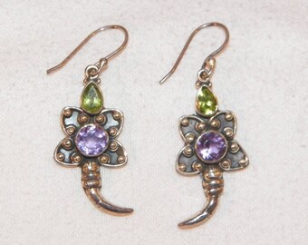 Amethyst and peridot | Etsy