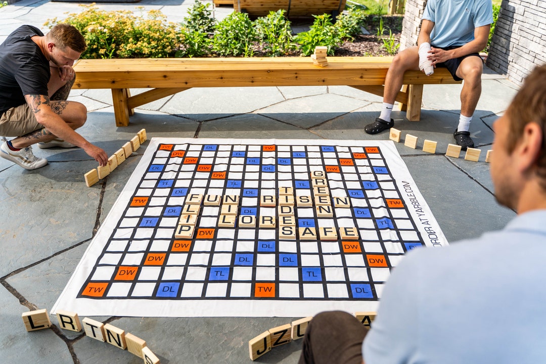 Giant Word Game Board - 6ft X 6ft Game Board With 3 Inch Tiles - Etsy UK