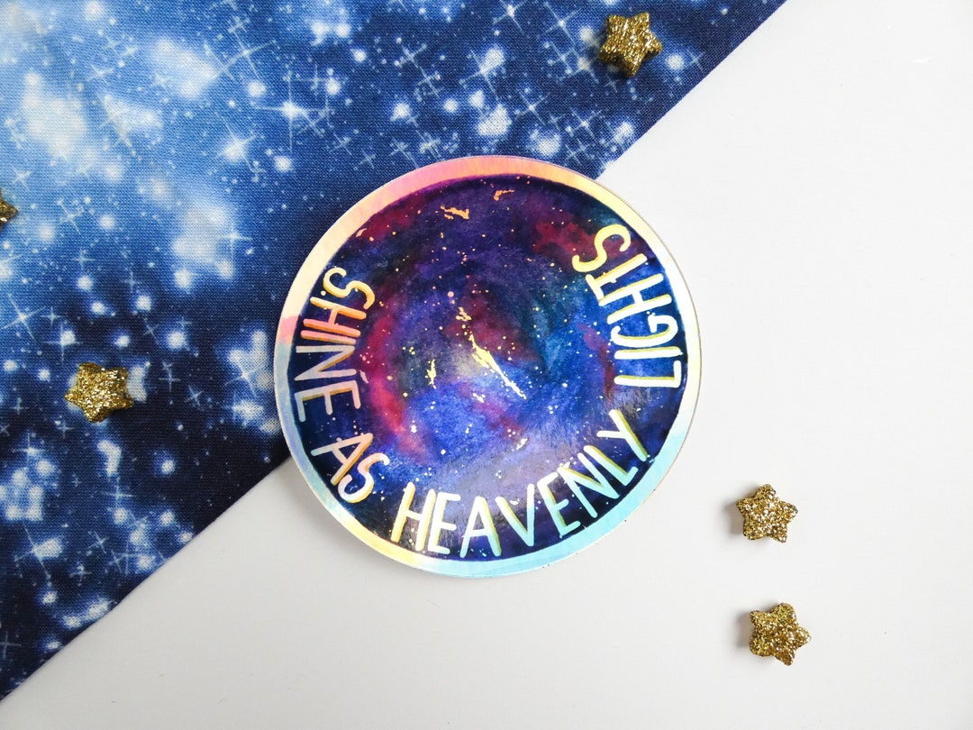 Galaxy Holographic Vinyl Sticker | Decal | Heavenly Lights Collection ...