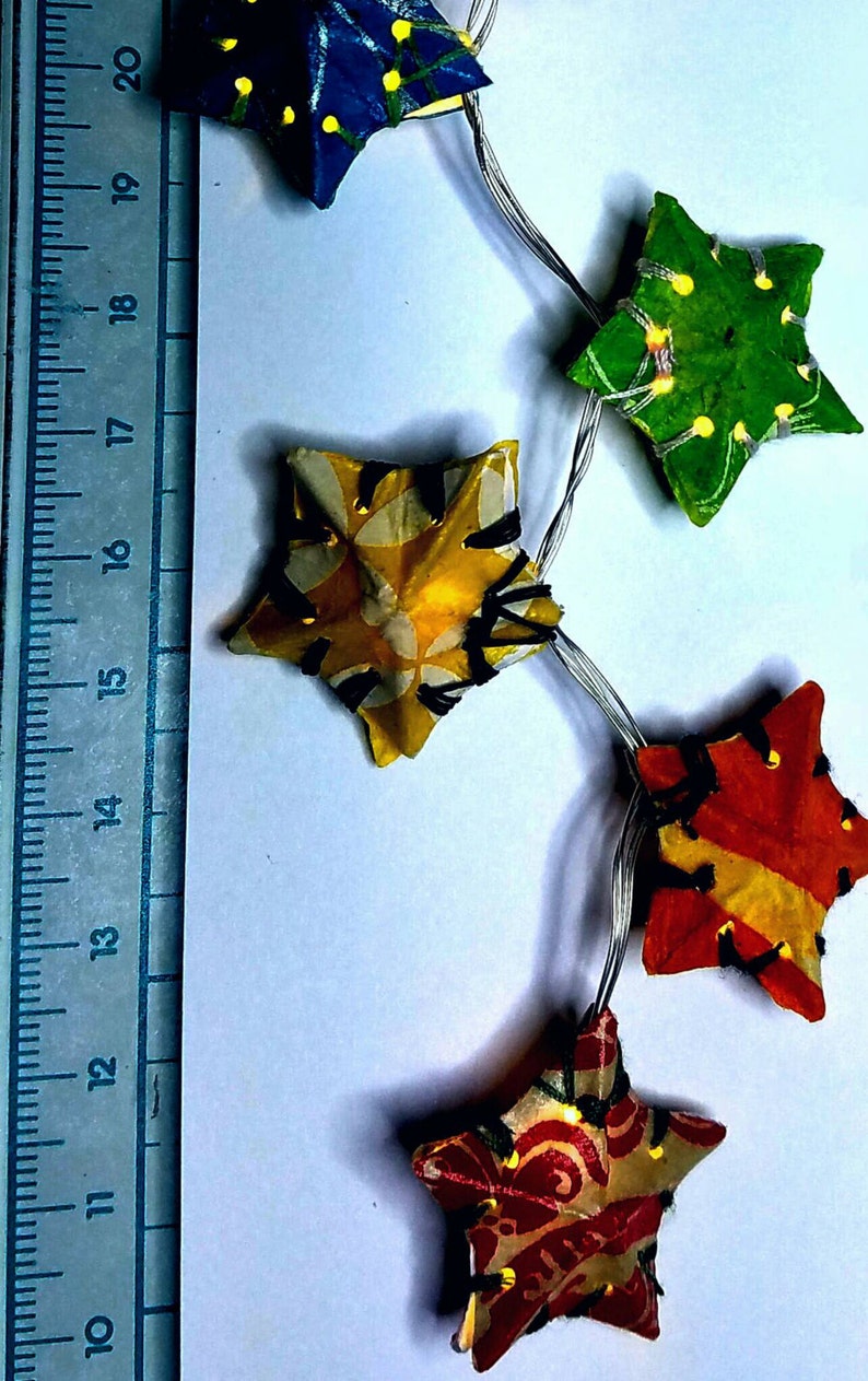 Paper Star Lantern String Lights; Bohemian Decor; Hipster Hippie Boho ...