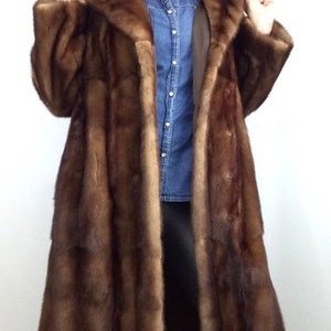 Mink Fur Coat. Real Fur Coat Woman. Full Length Mink Coat. Camel Brown ...
