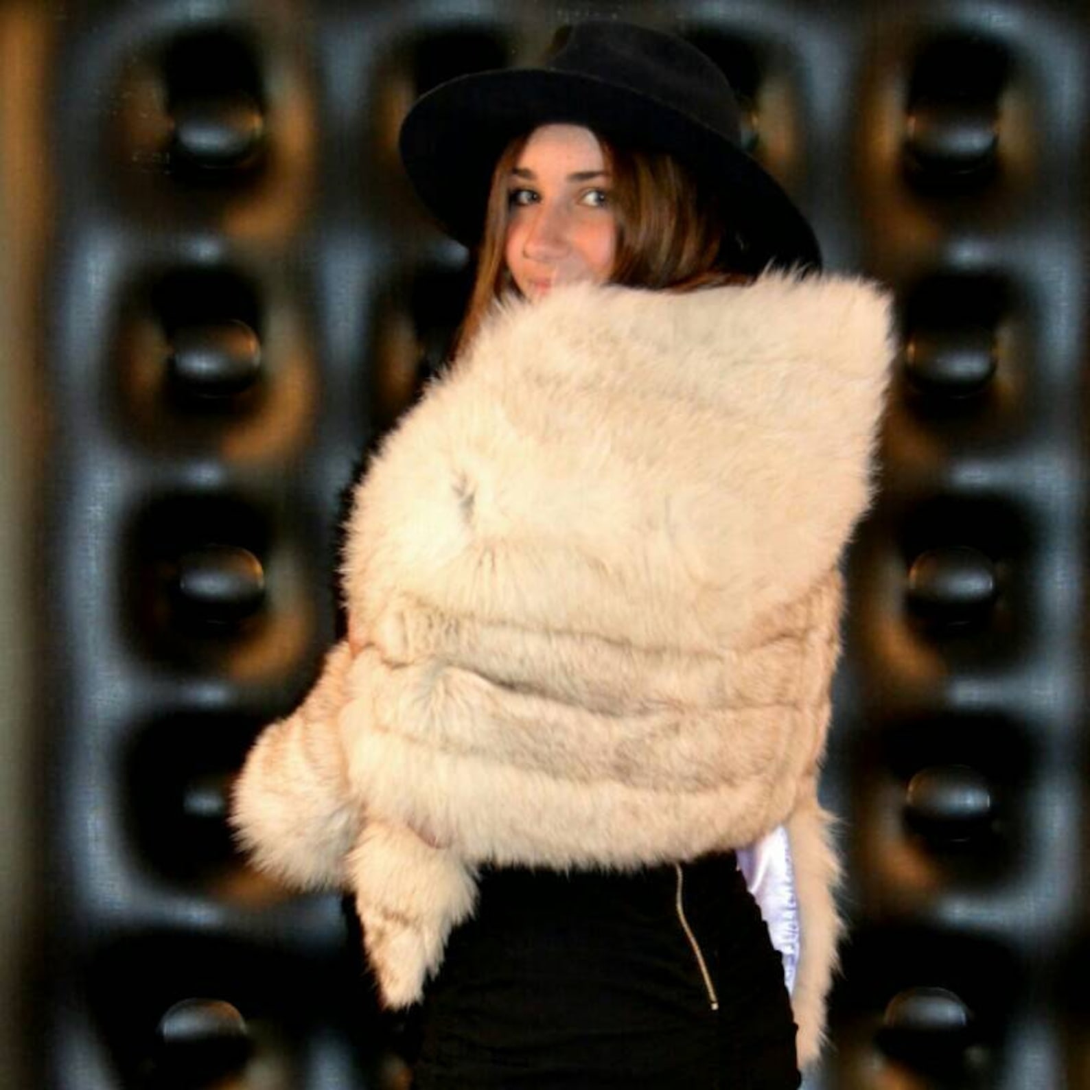 White Fur Stole: Real Fur. Silver Fox Fur Scarf Stole Wrap or - Etsy UK