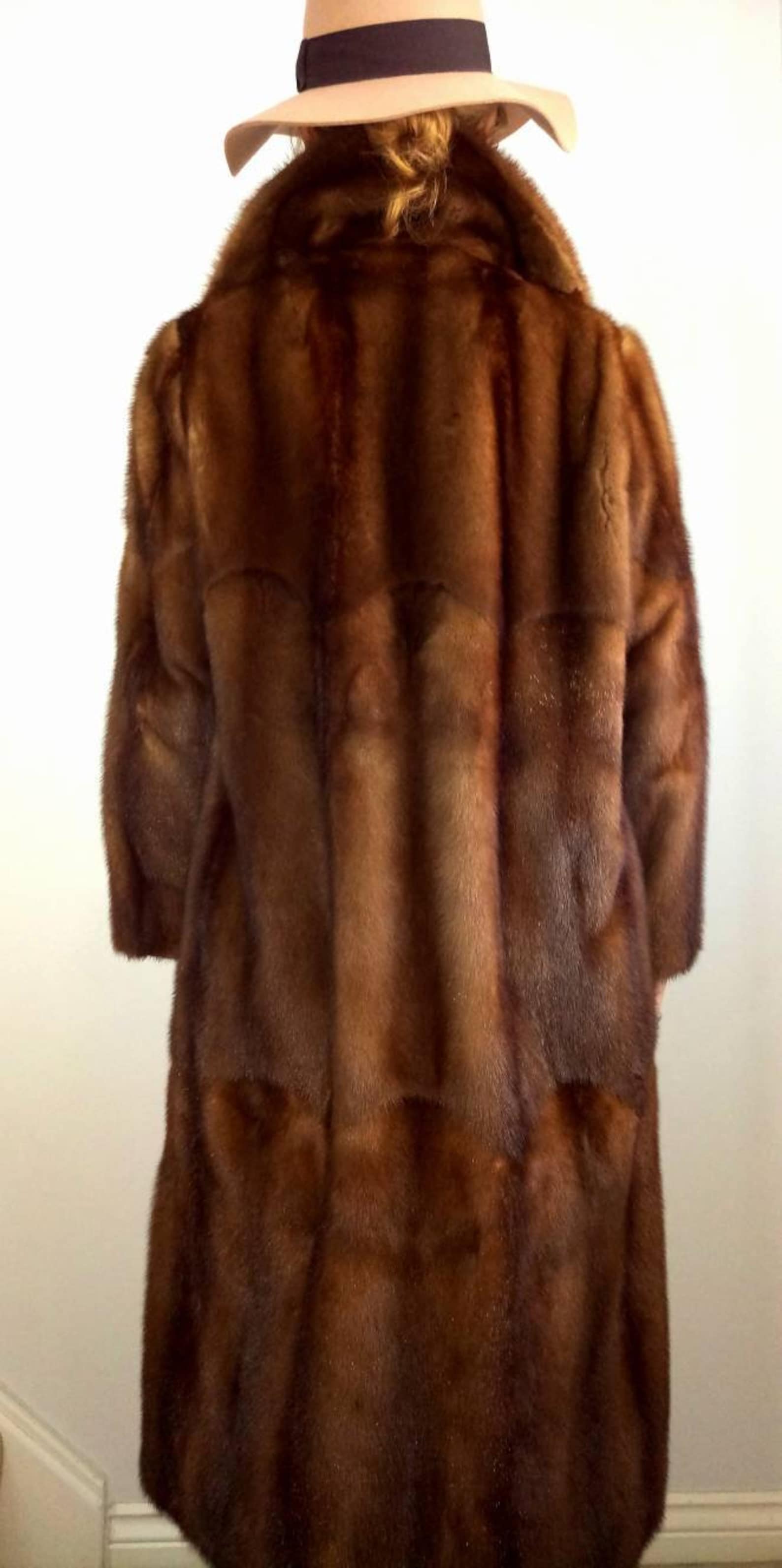 Mink Fur Coat. Real Fur Coat Woman. Full Length Mink Coat. - Etsy UK