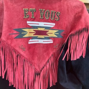 Hysteric-et-vous VINTAGE 80'S France Suede Leather Western Fringe ...