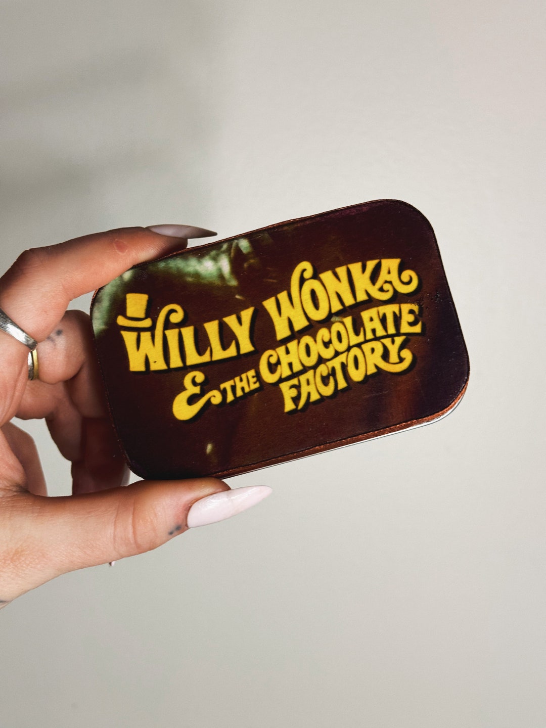 Wonka Tin Wallet Purse Organizer Altoid Tin Handmade Cute Wallet Unique ...