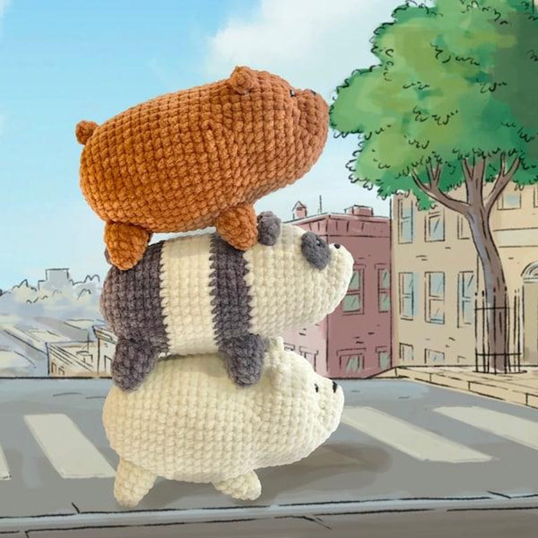 Cute Crochet Stackable Bears Handmade Amigurumi - Etsy