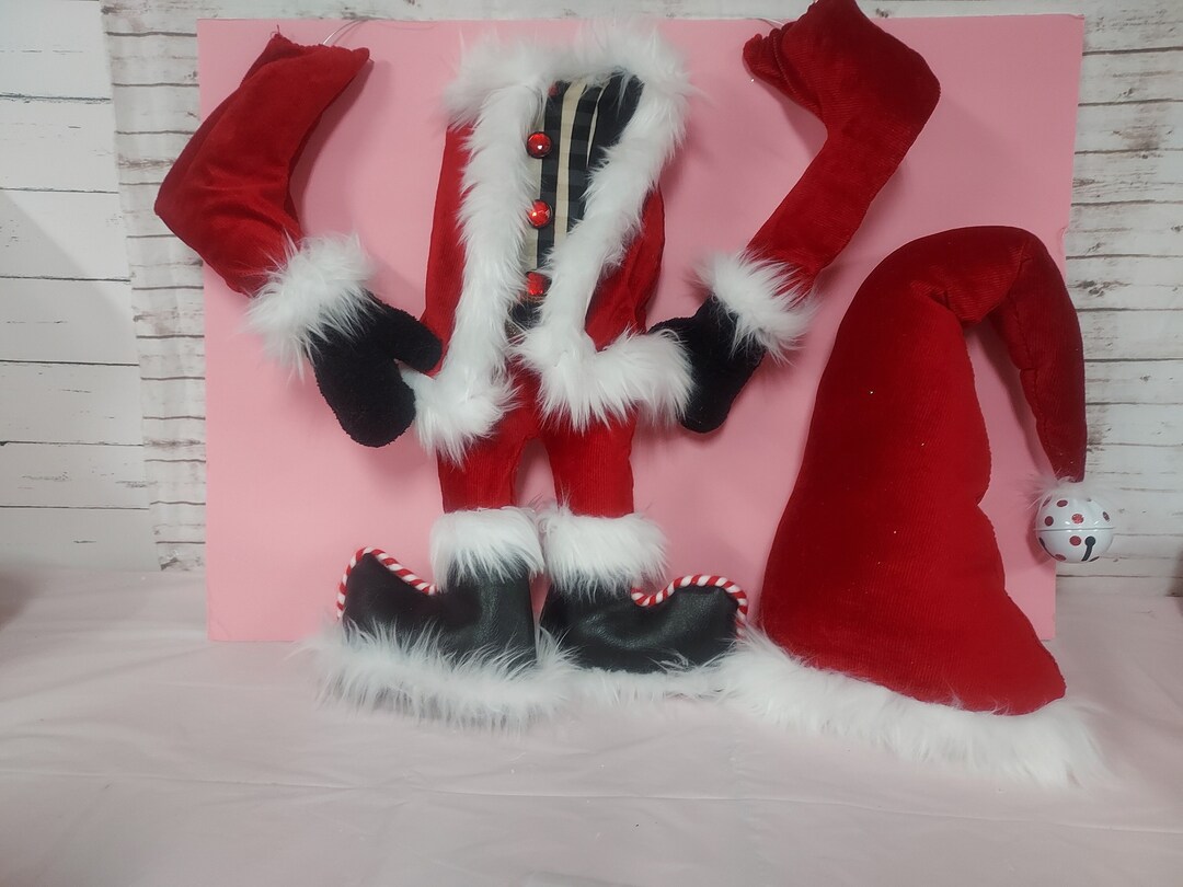 Santa Suit Wreath Attachment, Santa Suit, Christmas Wreath Attachment ...