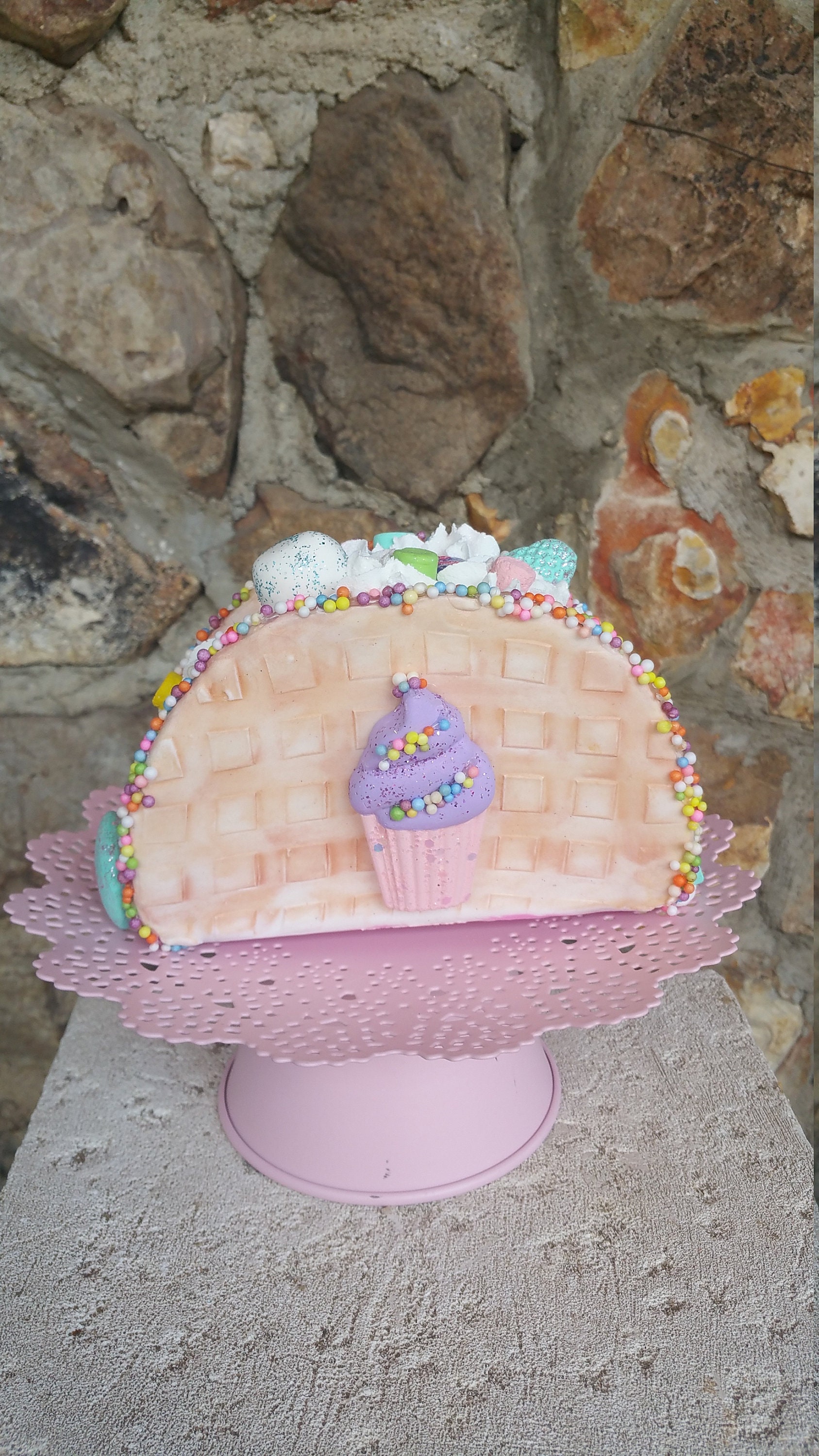 Large Fake Candyland Taco Fake Whimsical Taco Fake Taco Fake - Etsy