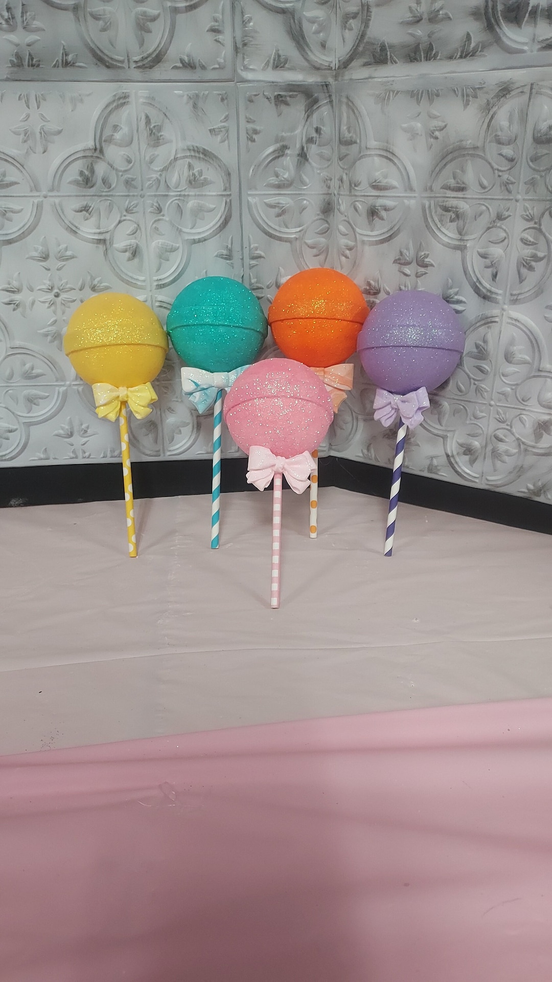 Large Fake Lollipops, Large Fake Candyland Lollipops, Large Fake Pastel ...