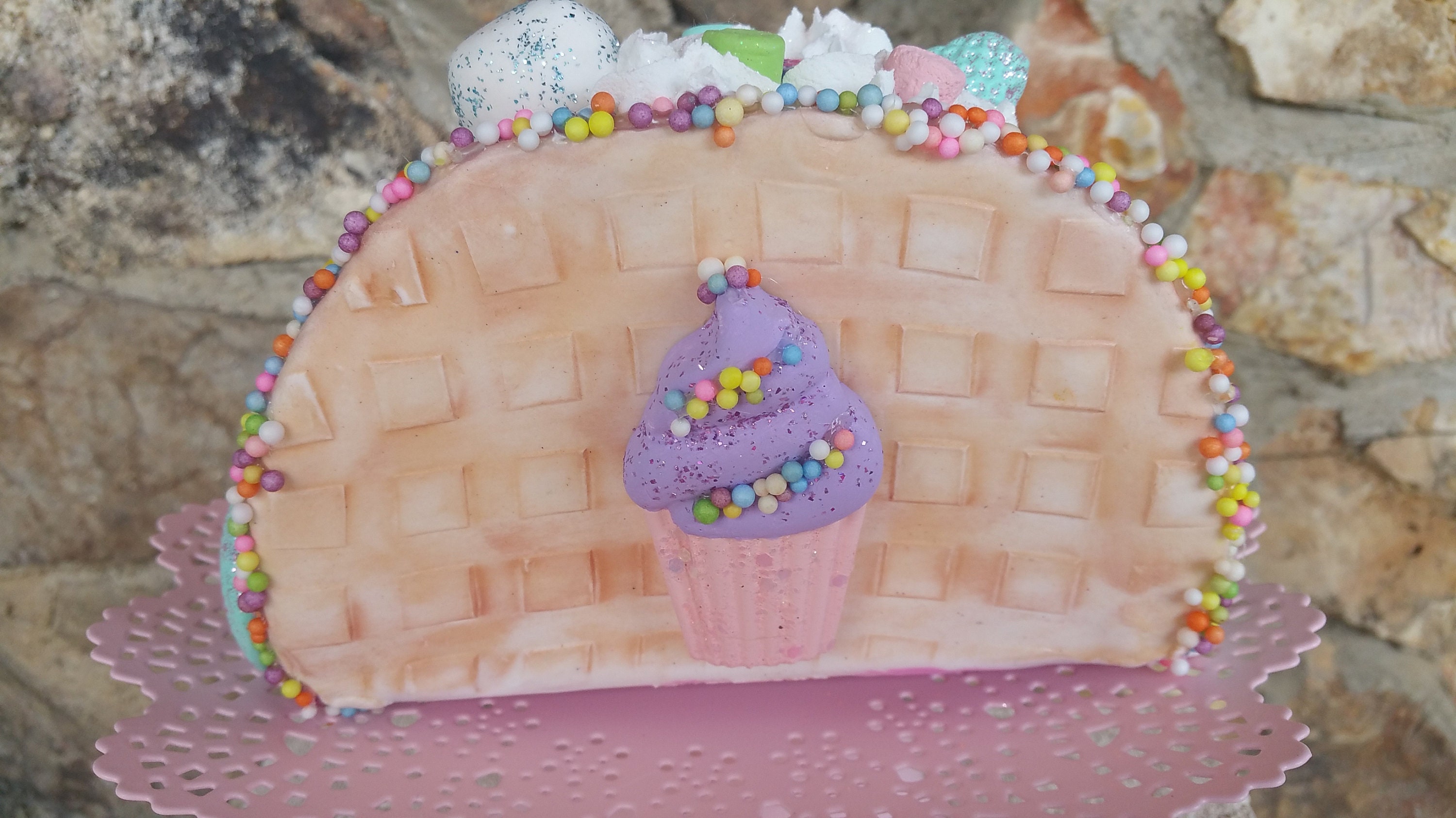 Large Fake Candyland Taco Fake Whimsical Taco Fake Taco Fake - Etsy