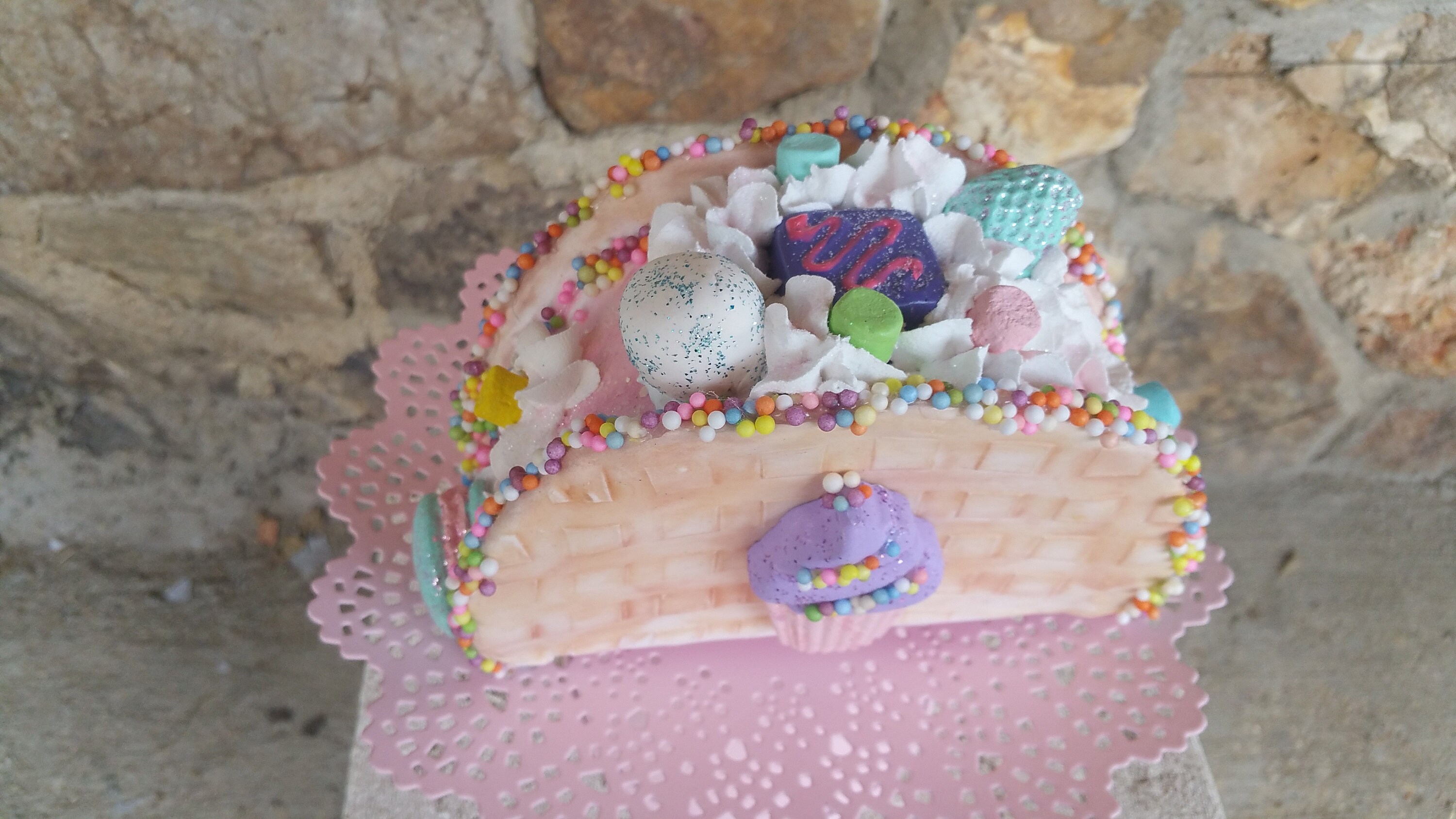 Large Fake Candyland Taco Fake Whimsical Taco Fake Taco Fake - Etsy