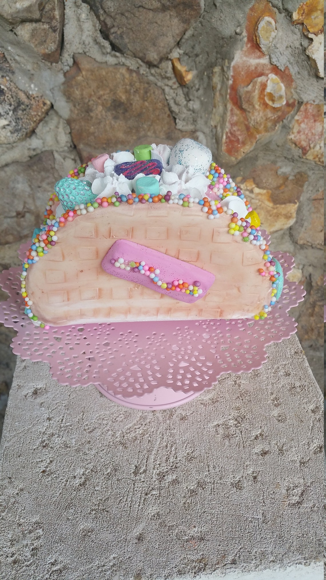 Large Fake Candyland Taco Fake Whimsical Taco Fake Taco Fake | Etsy