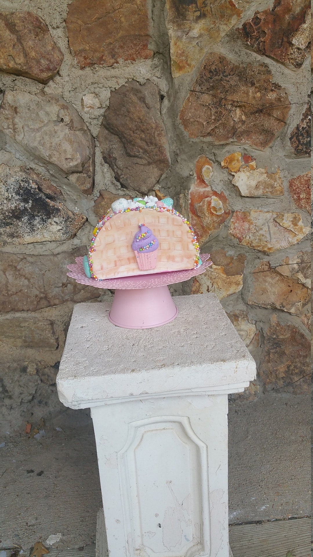 Large Fake Candyland Taco Fake Whimsical Taco Fake Taco Fake Sweets ...