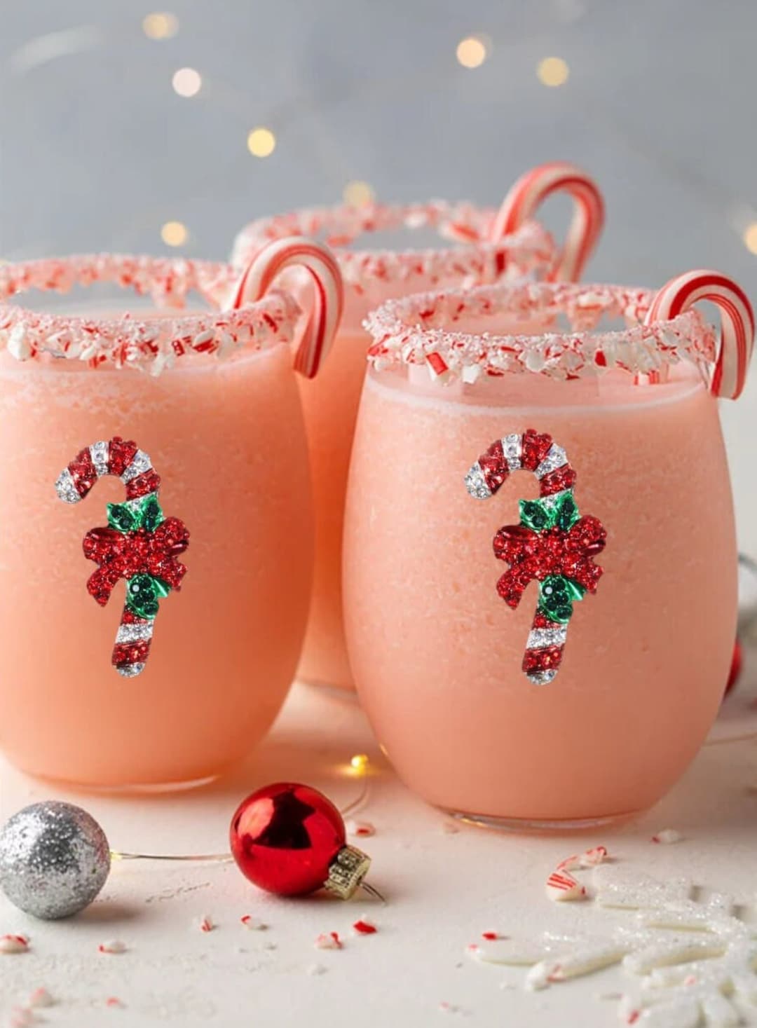 The Queens Jewels - Candy Cane Limited Edition Jeweled Wine Glass ...