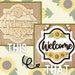 Shiplap Sunflower Welcome Sign DIY Paint Kit - Etsy