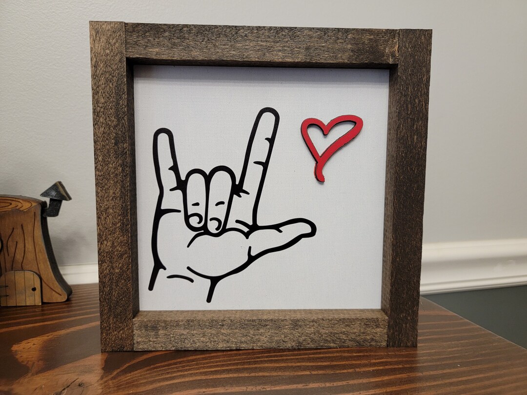 I Love You Hand, ASL I Love You, Sign Language I Love You - Etsy