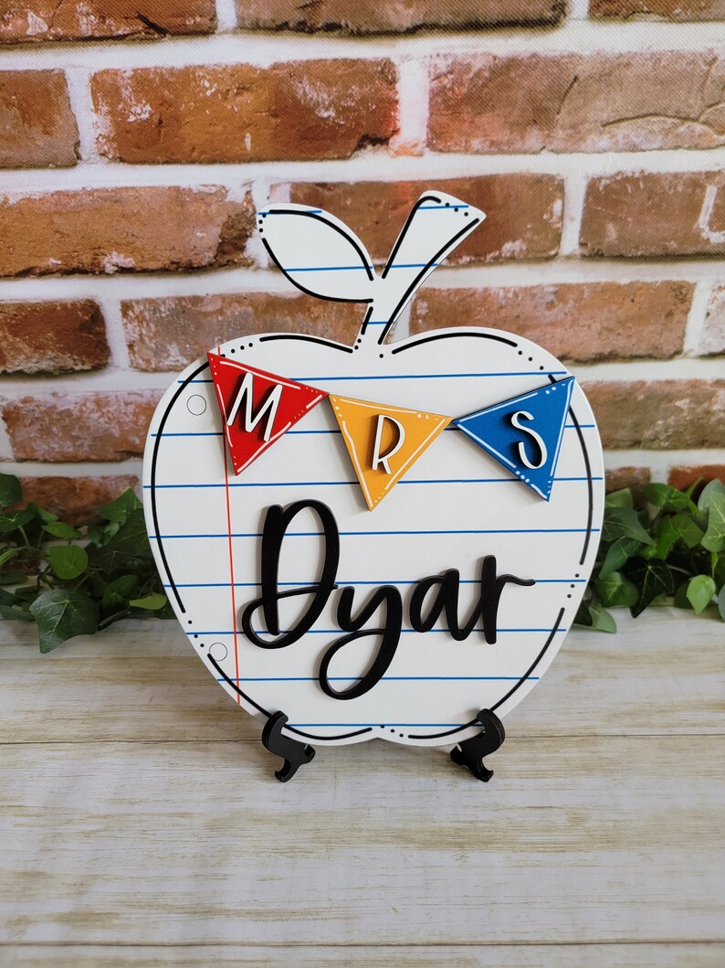 Personalized Teacher Desk Sign Teacher Appreciation Gift - Etsy