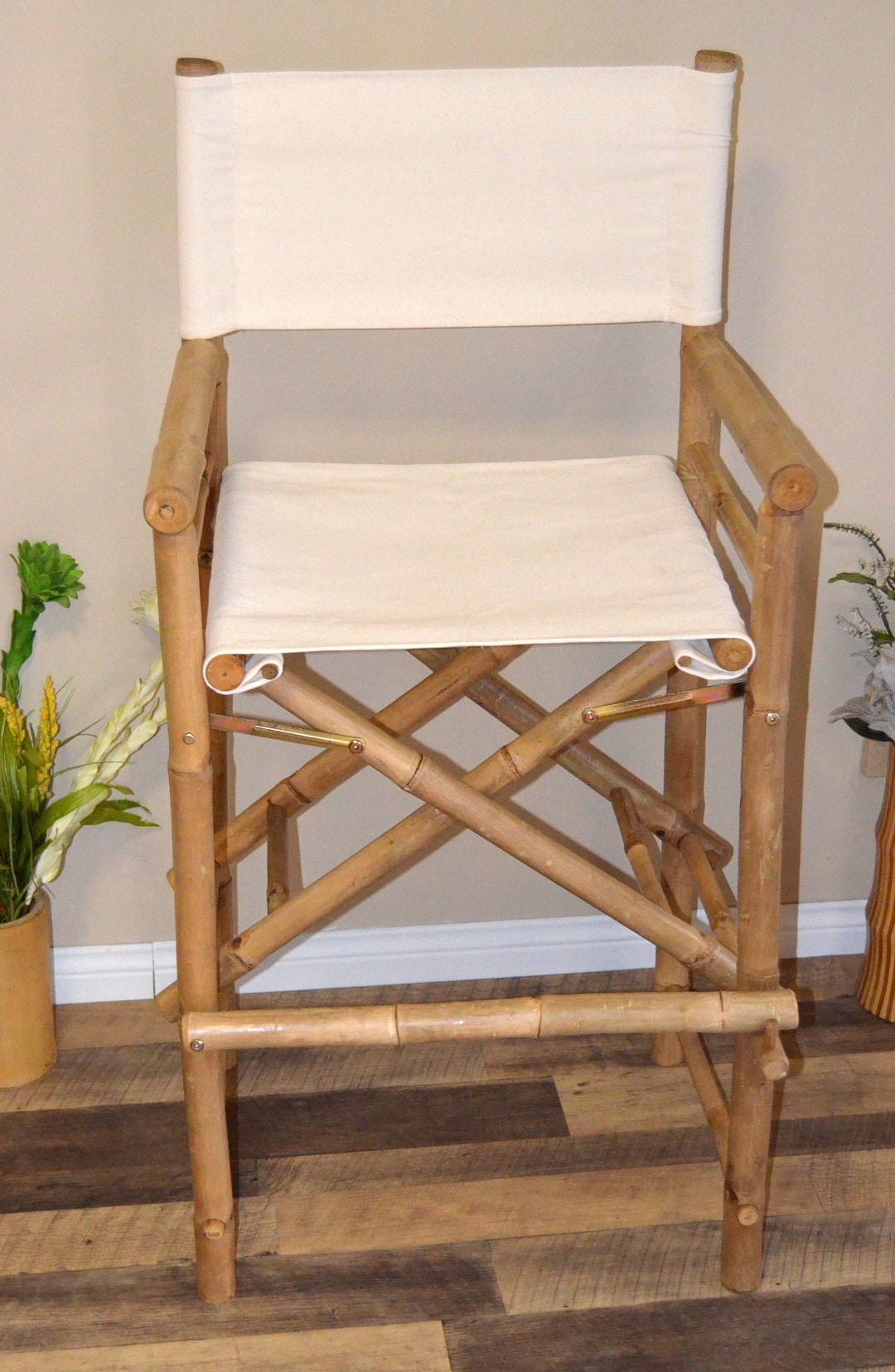 Bar Stools Made From Eco Friendly Bamboo and Canvas Director Chairs ...