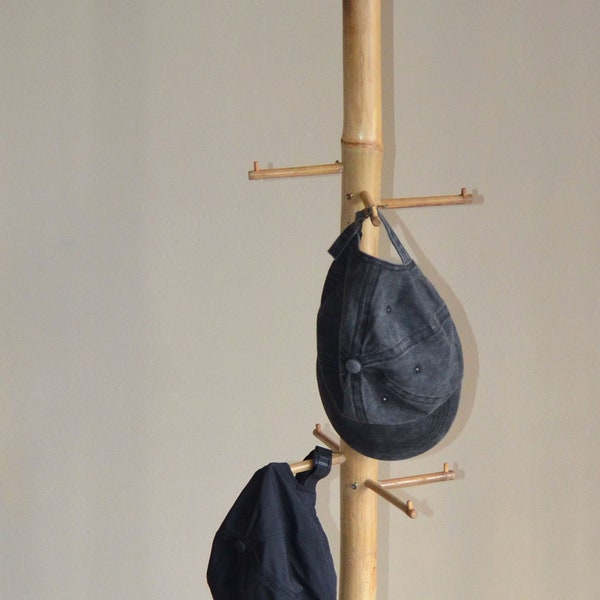 Bamboo Coat Rack - Etsy
