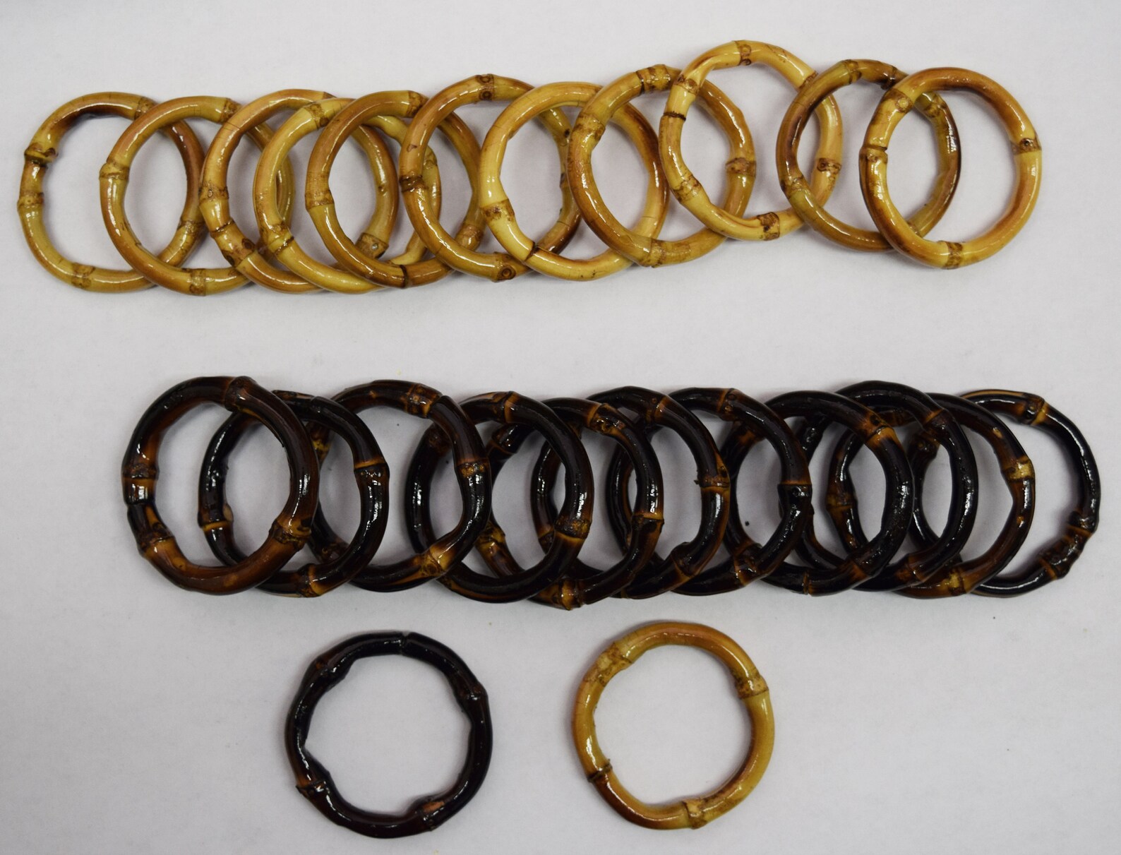 Bamboo hoop rings for craft making set of 12 | Etsy