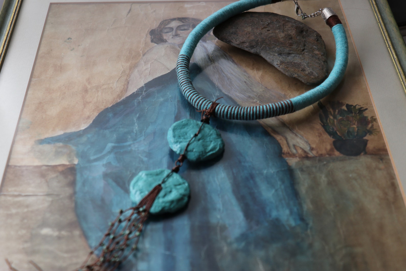 Paper Mache Fiber Wrap African Statement Ethnic Modern Tribal - Etsy