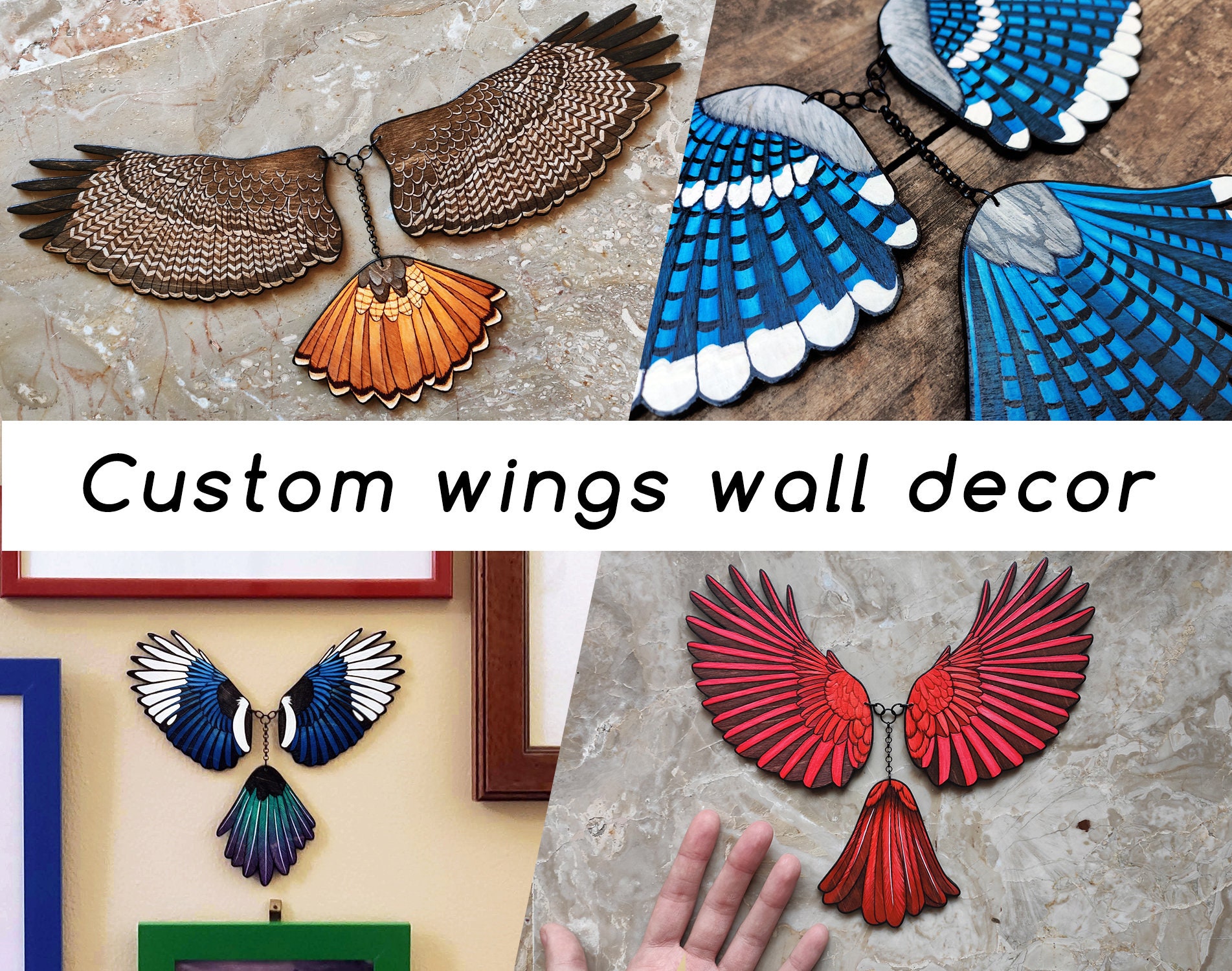 Wood Eagle Wing Pattern