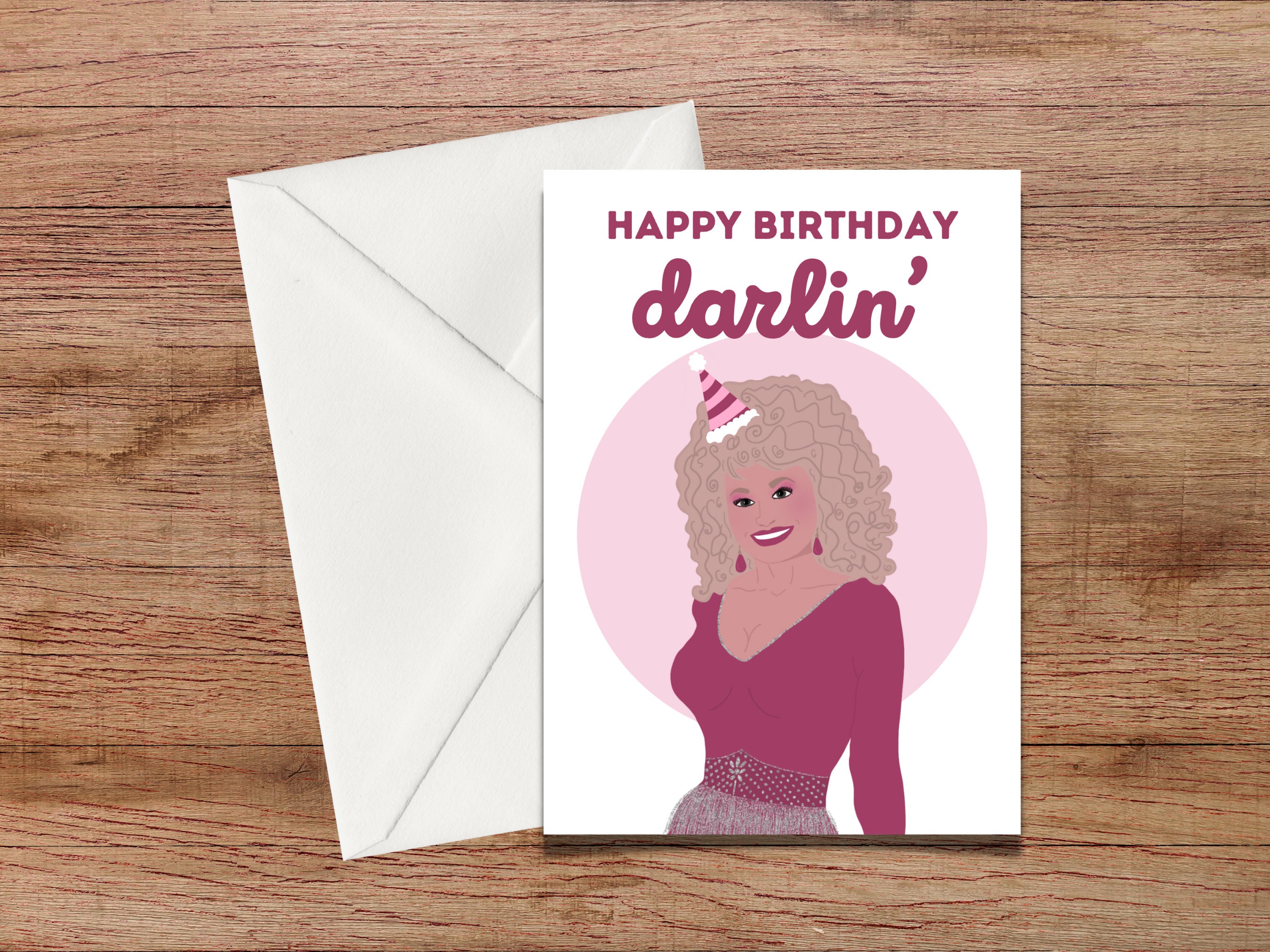 Dolly Parton Birthday Card Funny Cute Greeting Card - Etsy