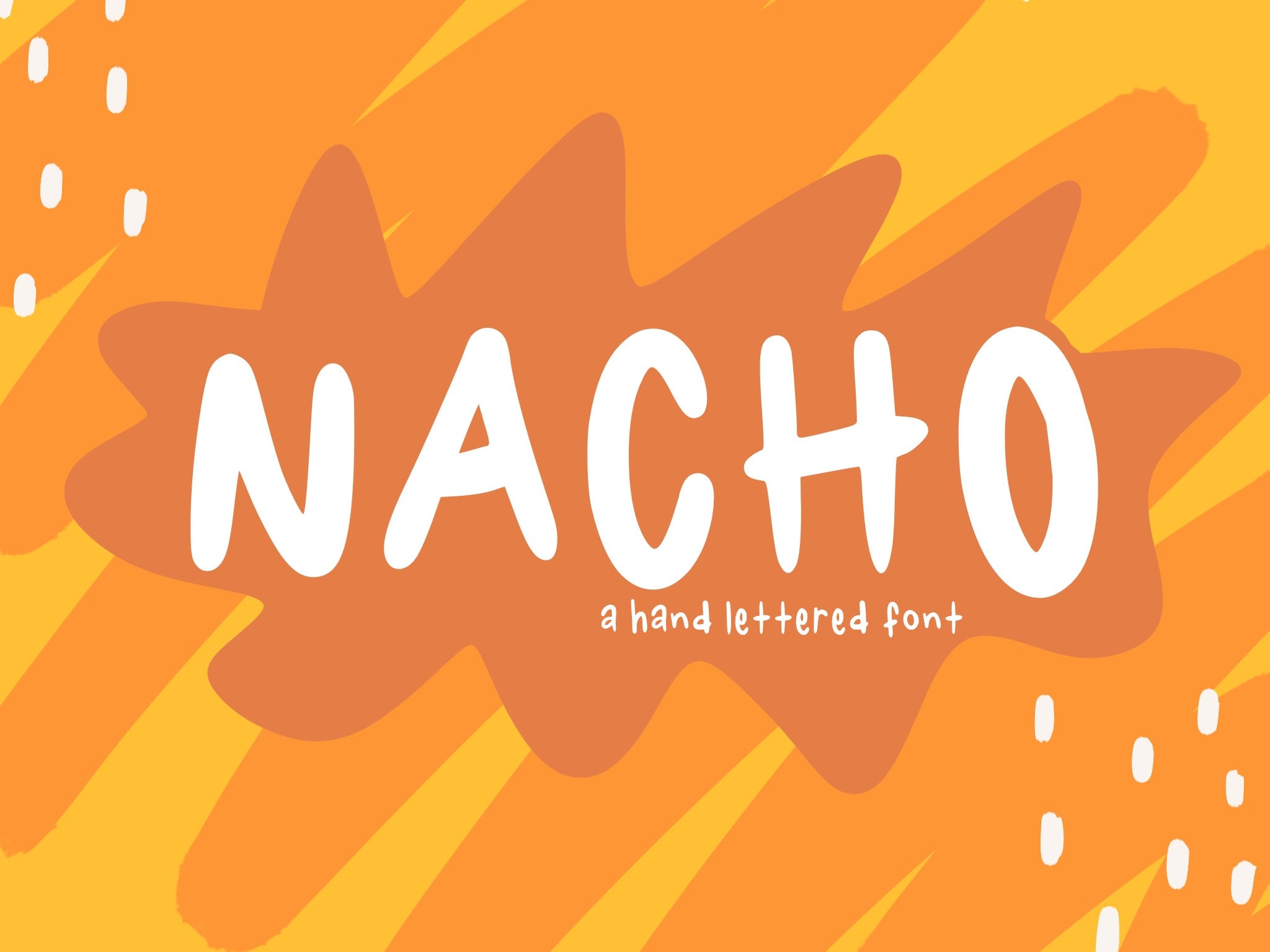 Hand Lettered Procreate Font the Nacho Font Digital Instant Download ...