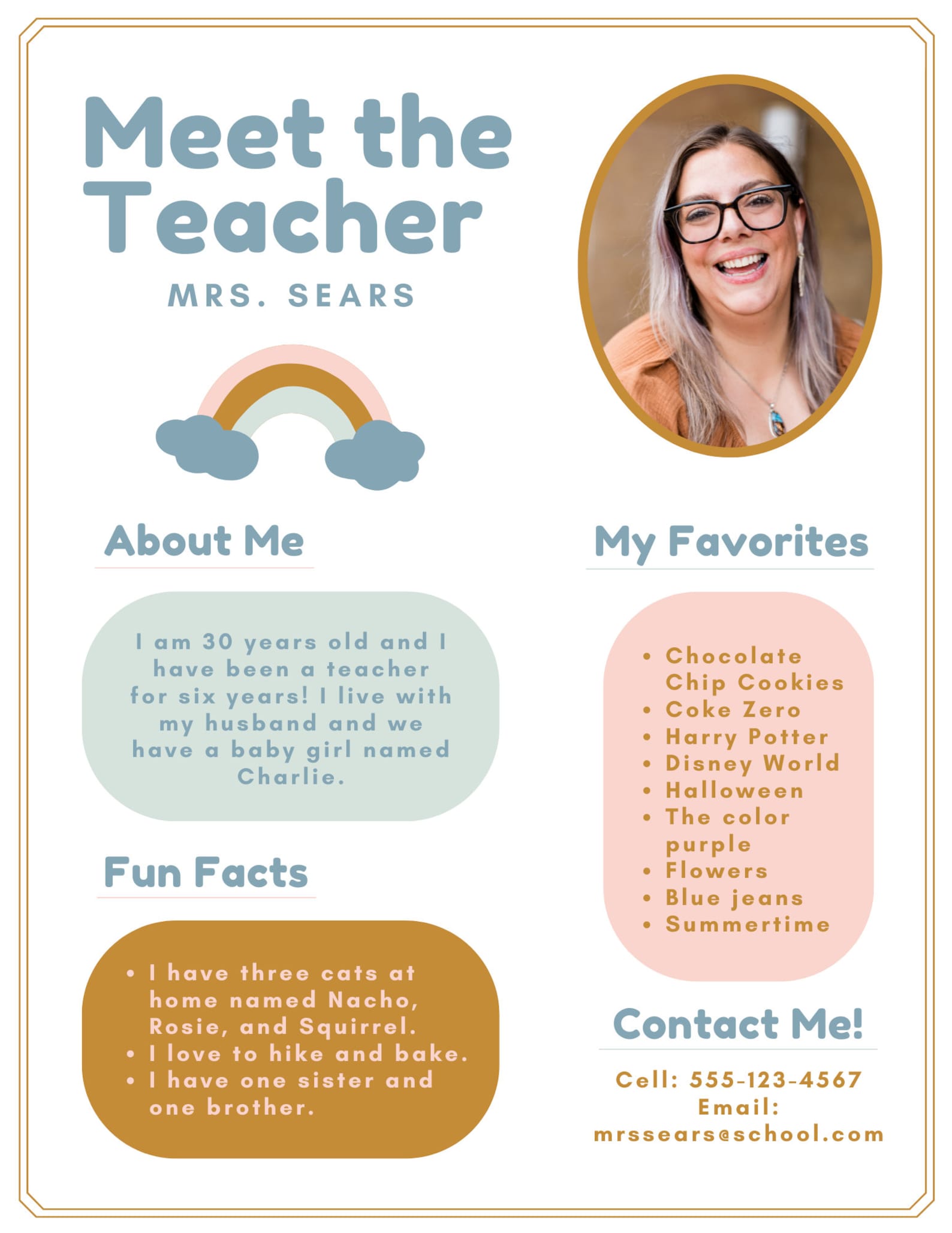 Meet the Teacher Downloadable Template All About My Teacher - Etsy