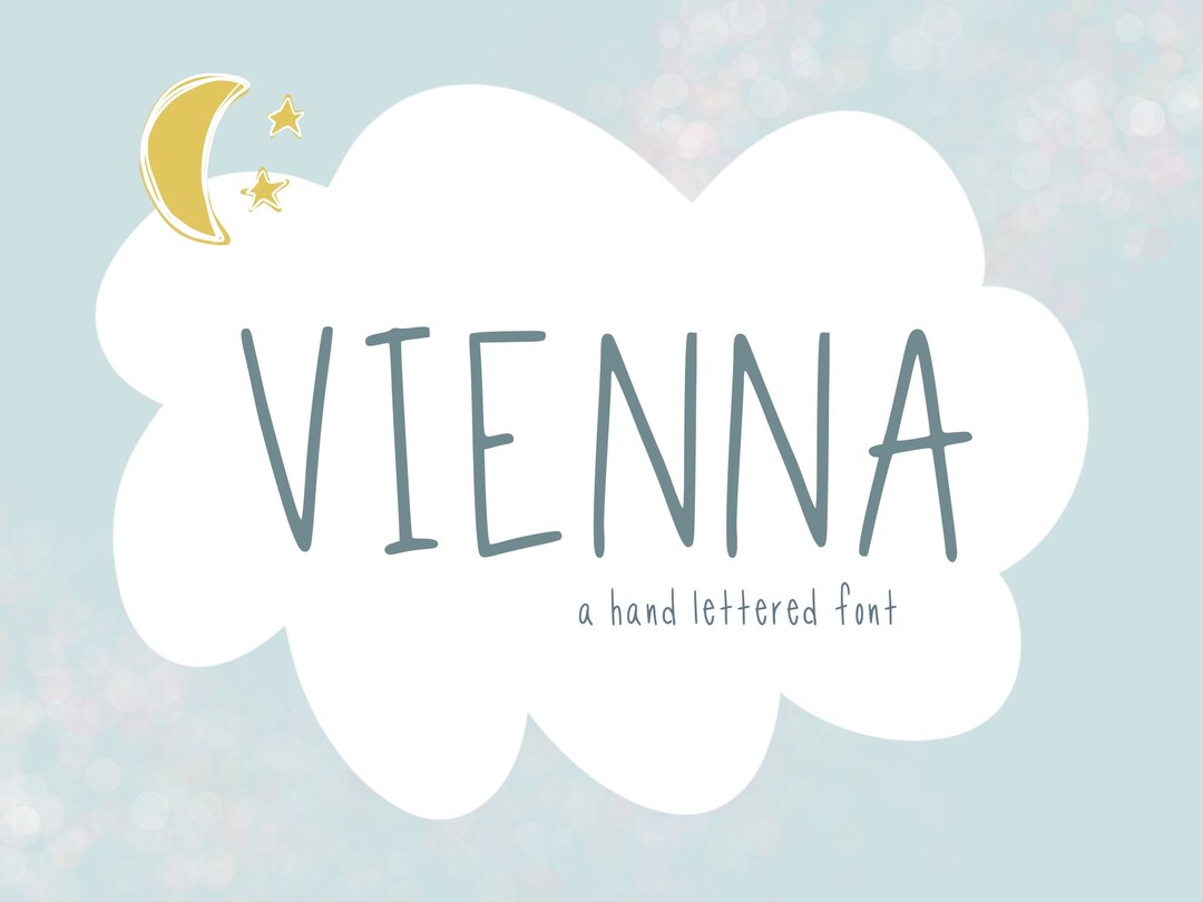 Hand Lettered Procreate Font | the Vienna Font | Digital Instant ...
