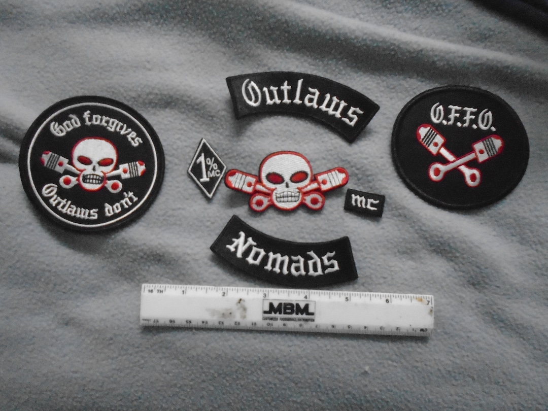 Outlaw M C Front Patch Set - Etsy
