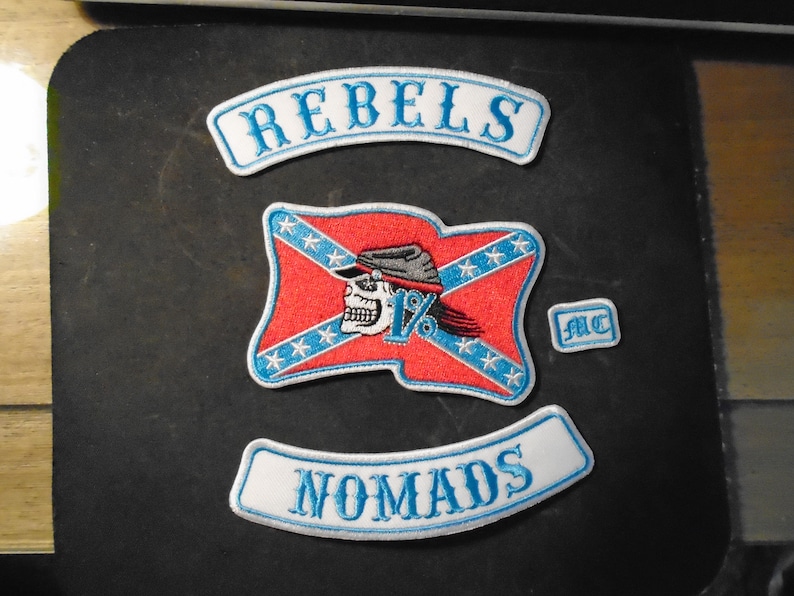 Reduced-4 Piece Rebel Nomads MC Patch - Etsy