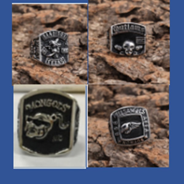 Vintage Biker Ring - Etsy