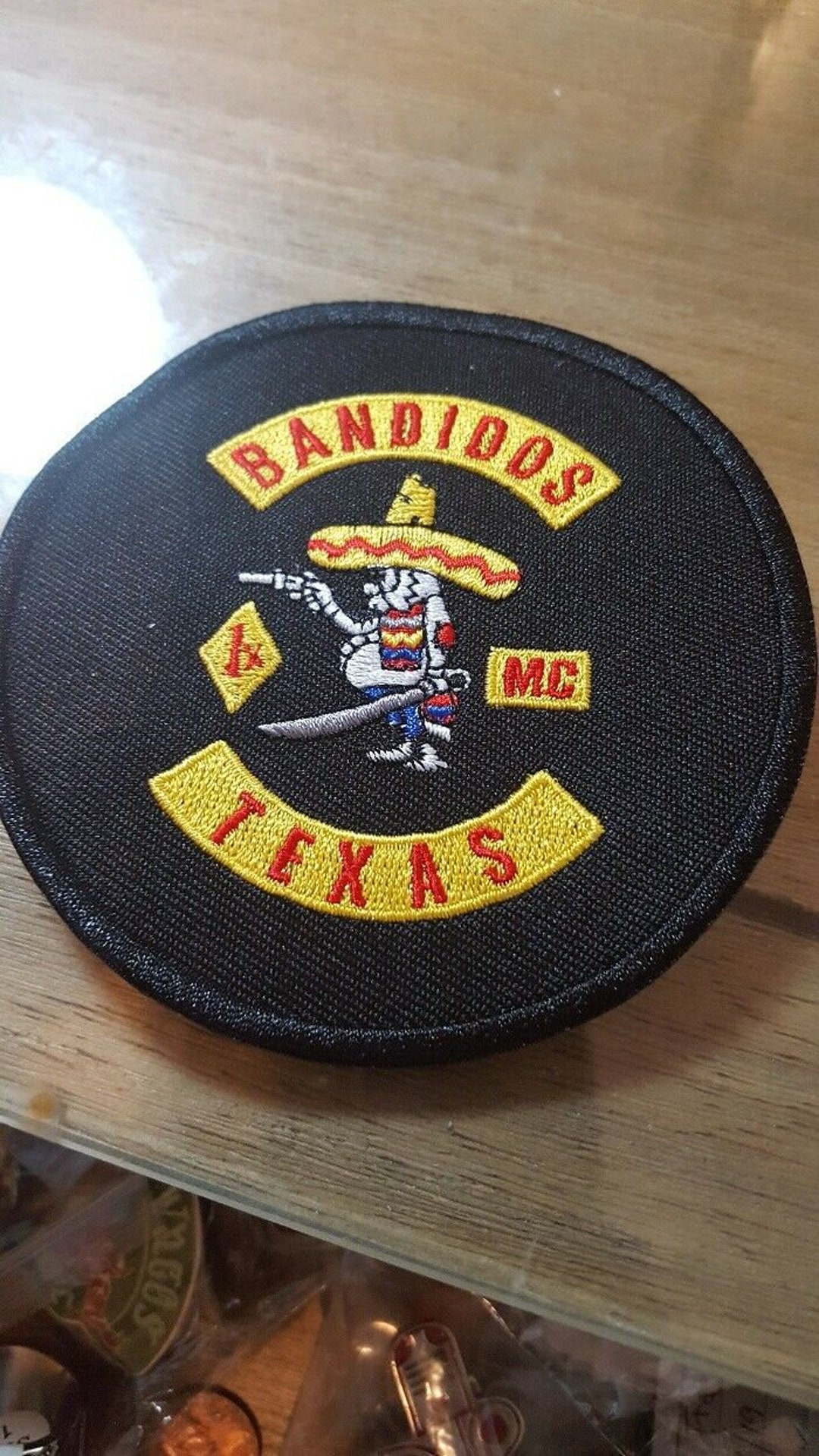 Awesome TEXAS Bandidos M C 3.6 Inch Round Patch - Etsy