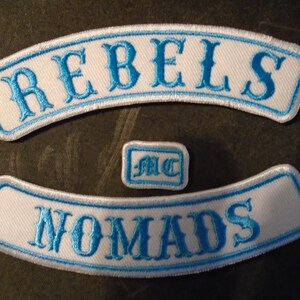 Reduced-4 Piece Rebel Nomads MC Patch - Etsy