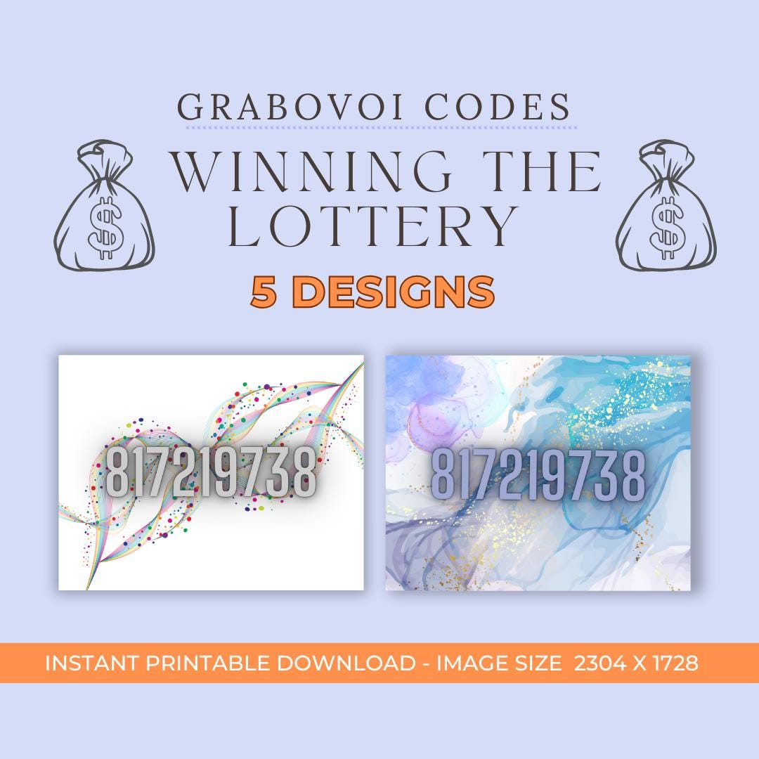 Winning the Lottery - Grabovoi Codes - Set of 5 Designs (horizontal ...
