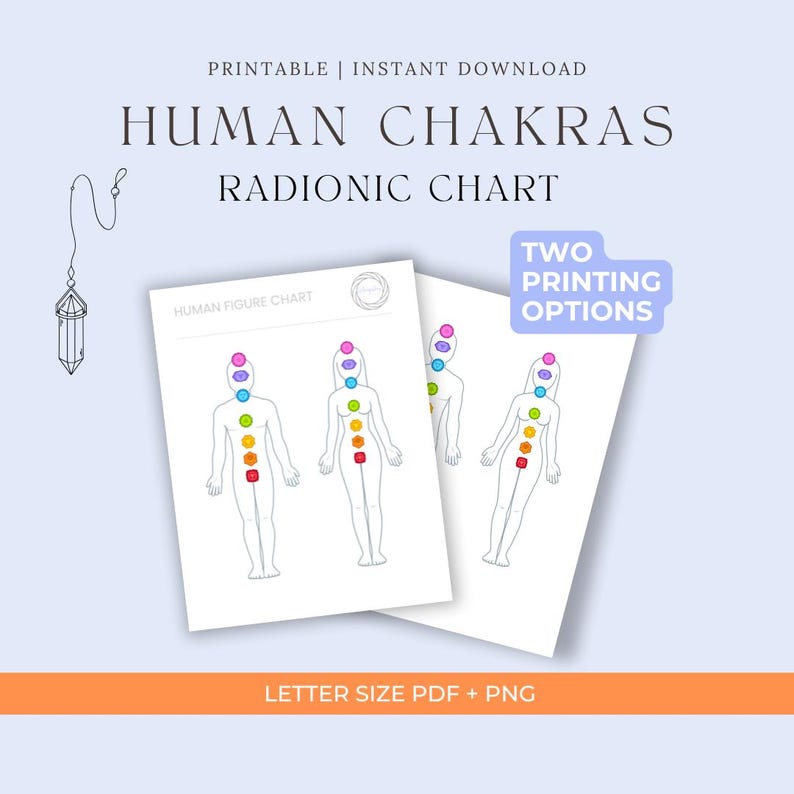 Human Chakras Radionic Chart Radiesthesia and Radionics Chakra ...