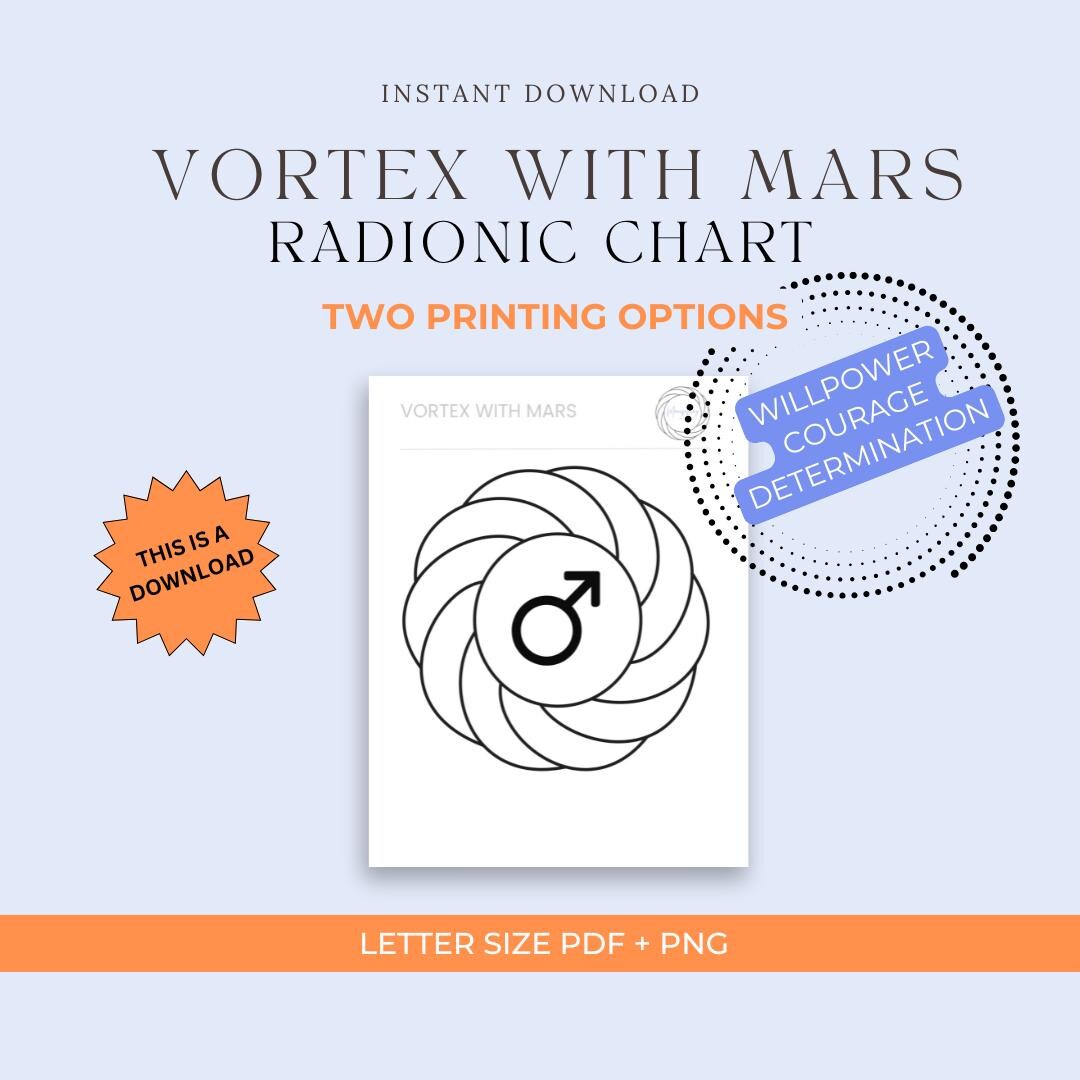 Vortex With Mars Radionic Chart - Energy Tool for Courage ...