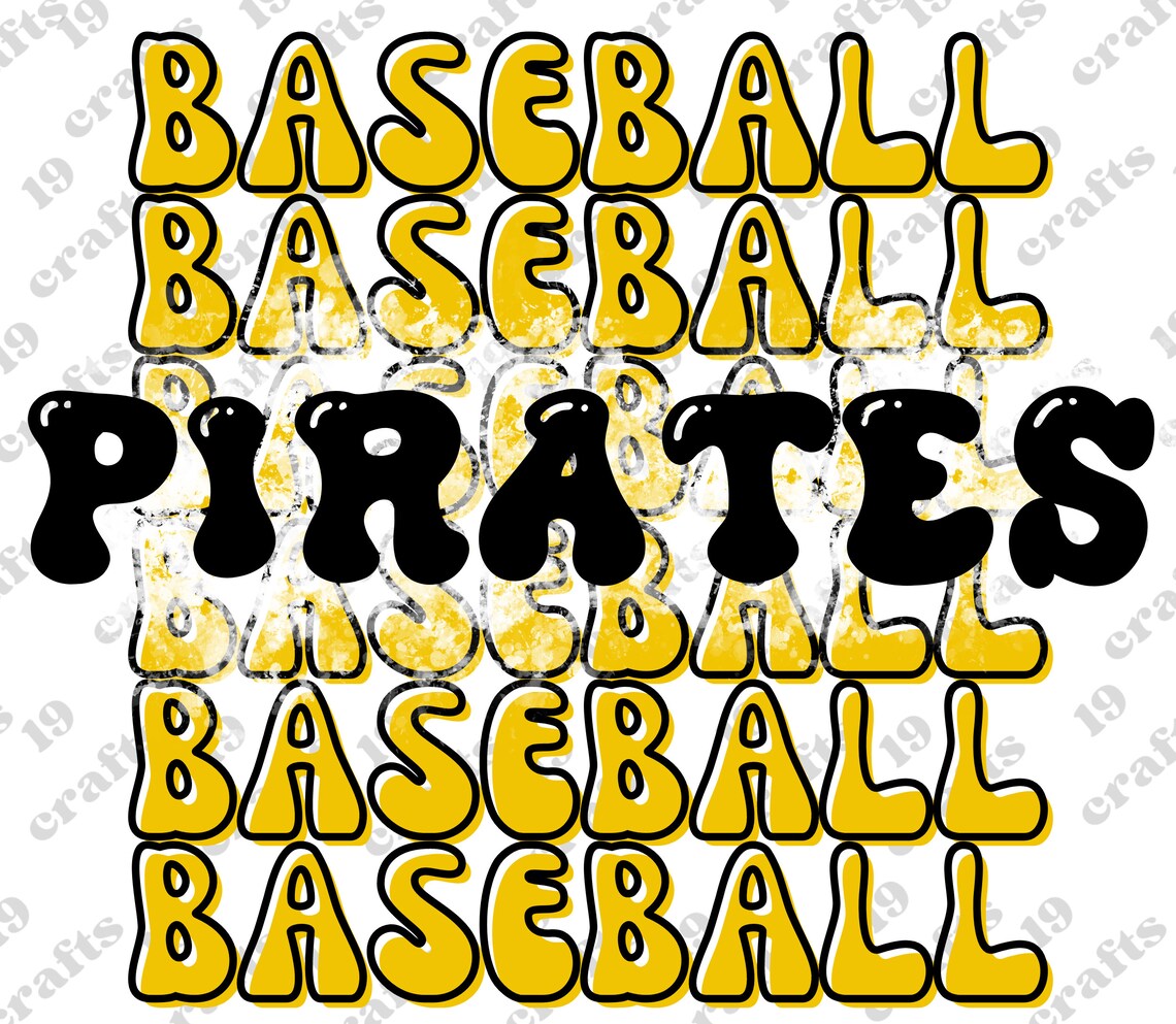 Pirates Baseball PNG | Youth Baseball Spring Baseball Bubble Letters ...