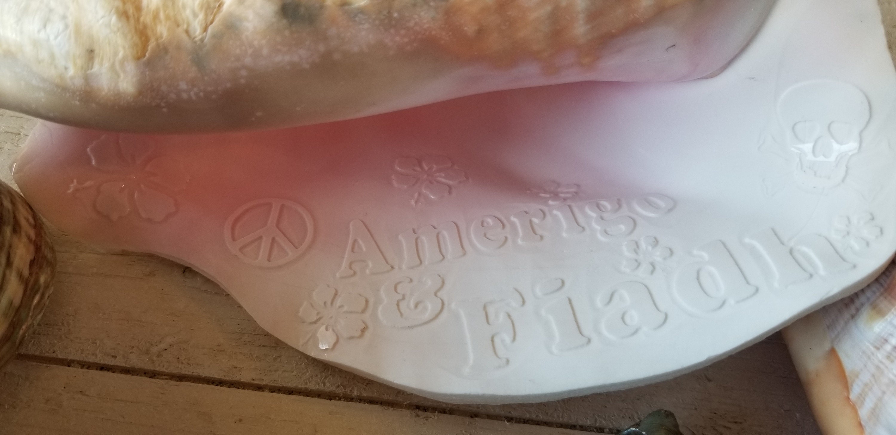 Custom Engraved Slit Back Pink Conch Shell. 7 to 8 Inch - Etsy