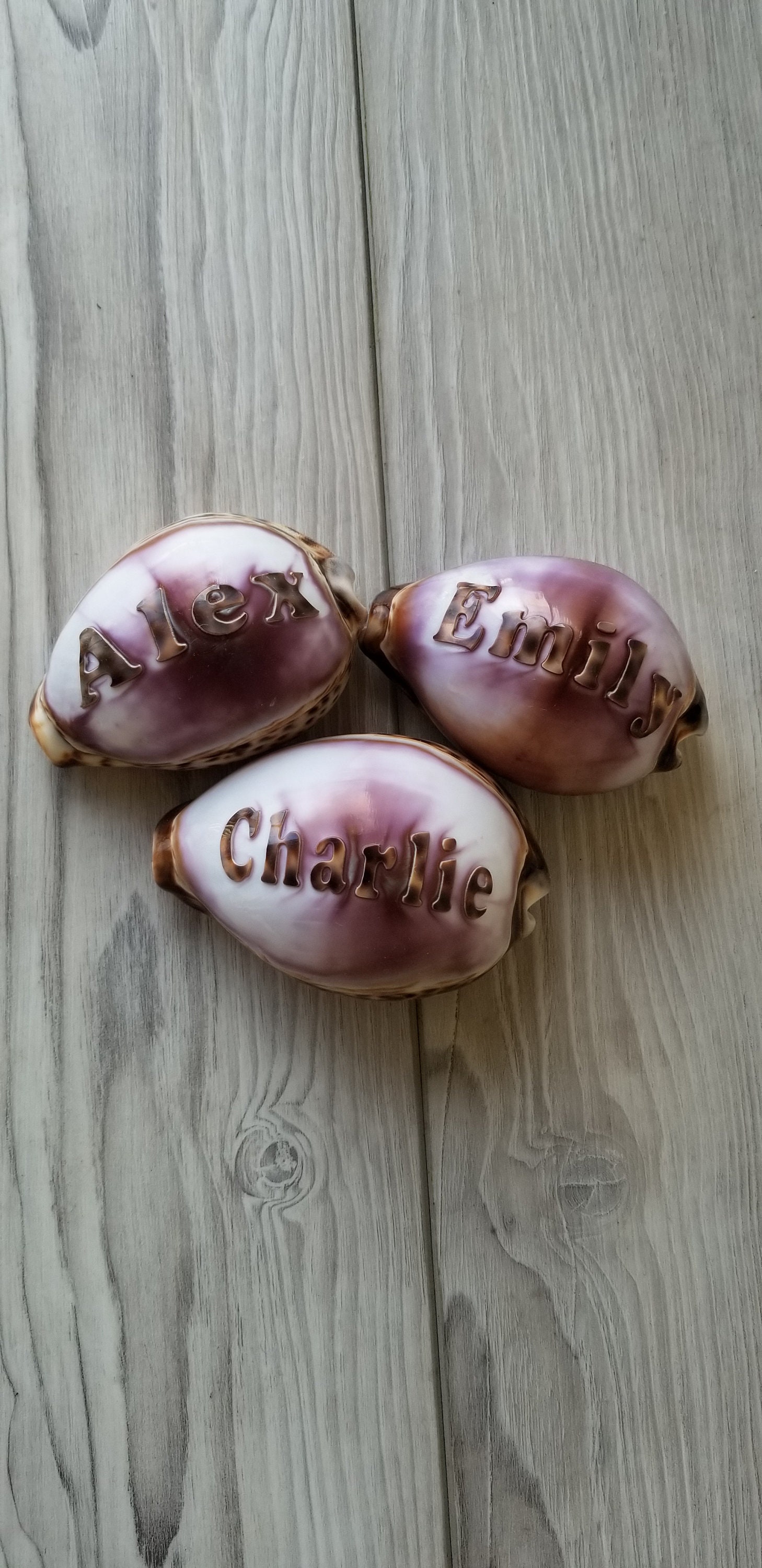 Hawaii Souvenirs Personalized Custom Engraved Names on Seashells 100% ...