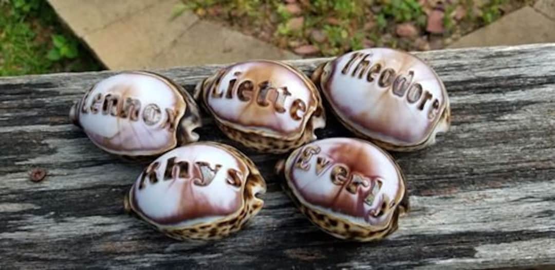Custom Engraved Names on A Seashell Guaranteed to Put Smiles on Faces ...