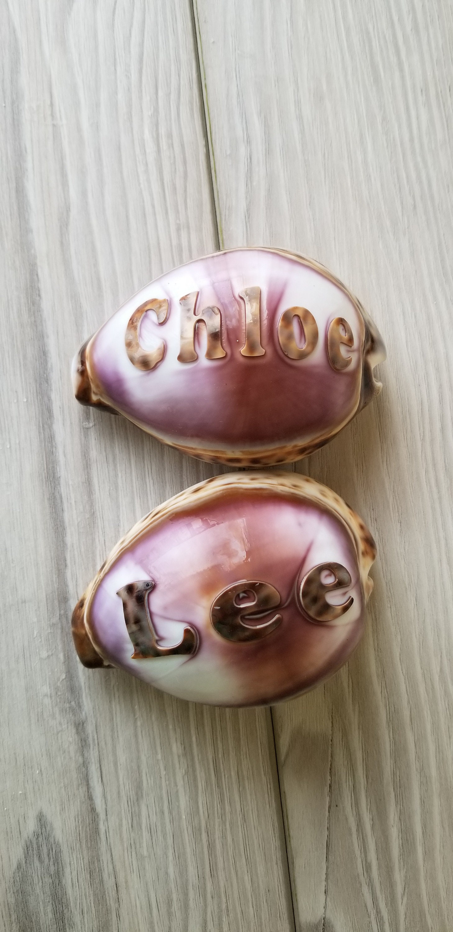 Hawaii Souvenirs Personalized Custom Engraved Names on Seashells 100% ...